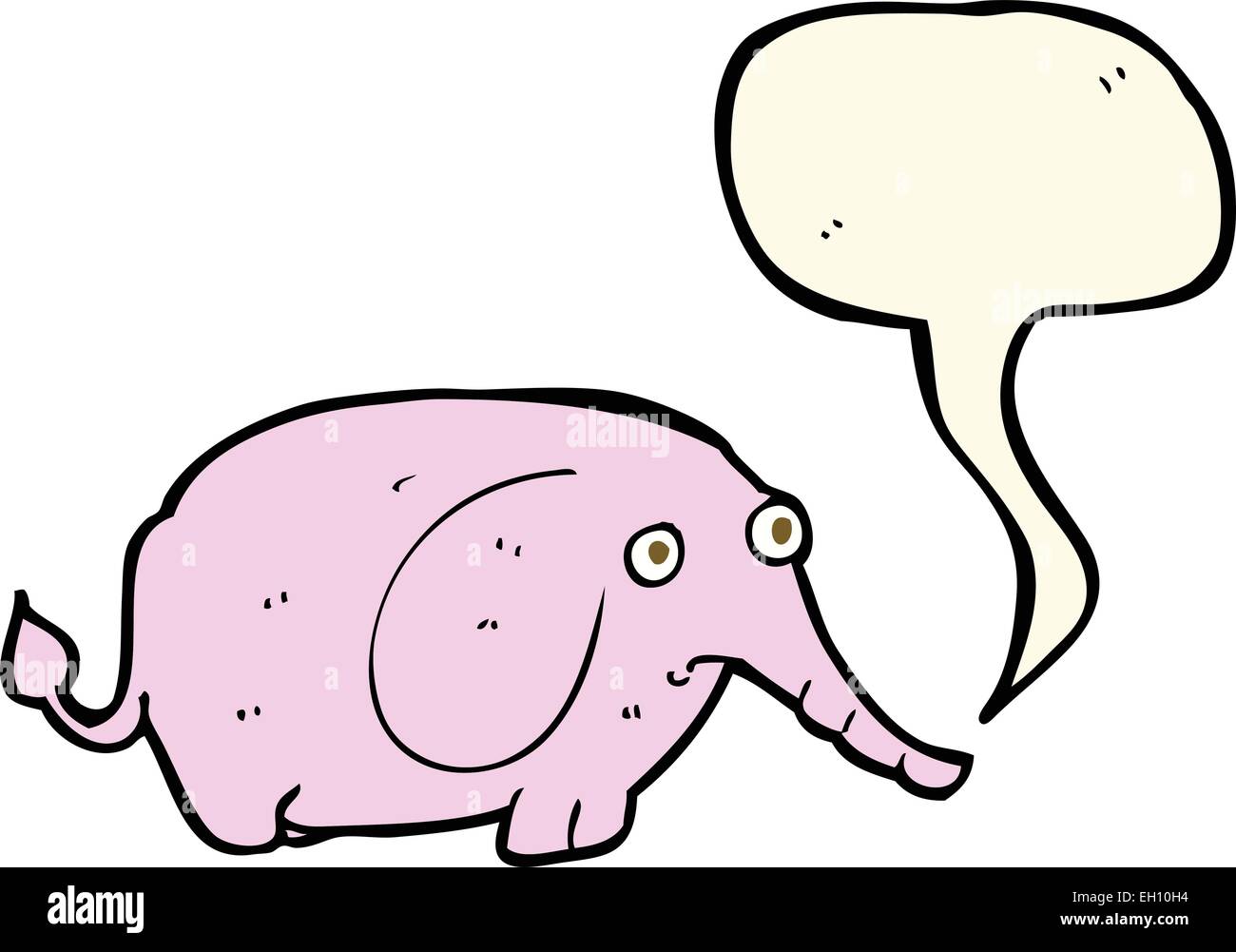 Sad zoo elephant Stock Vector Images - Alamy