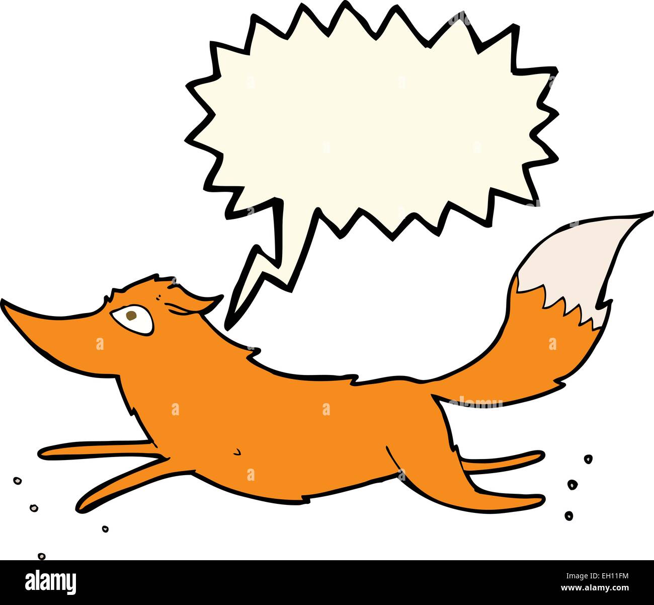 Cartoon fox running Cut Out Stock Images & Pictures - Alamy