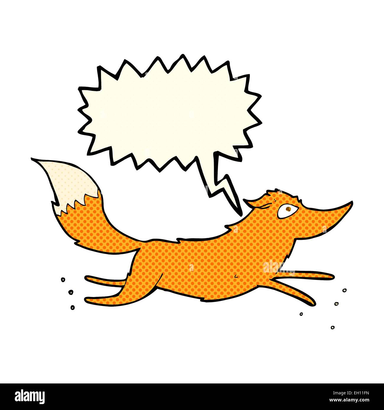 Cartoon fox running Cut Out Stock Images & Pictures - Alamy