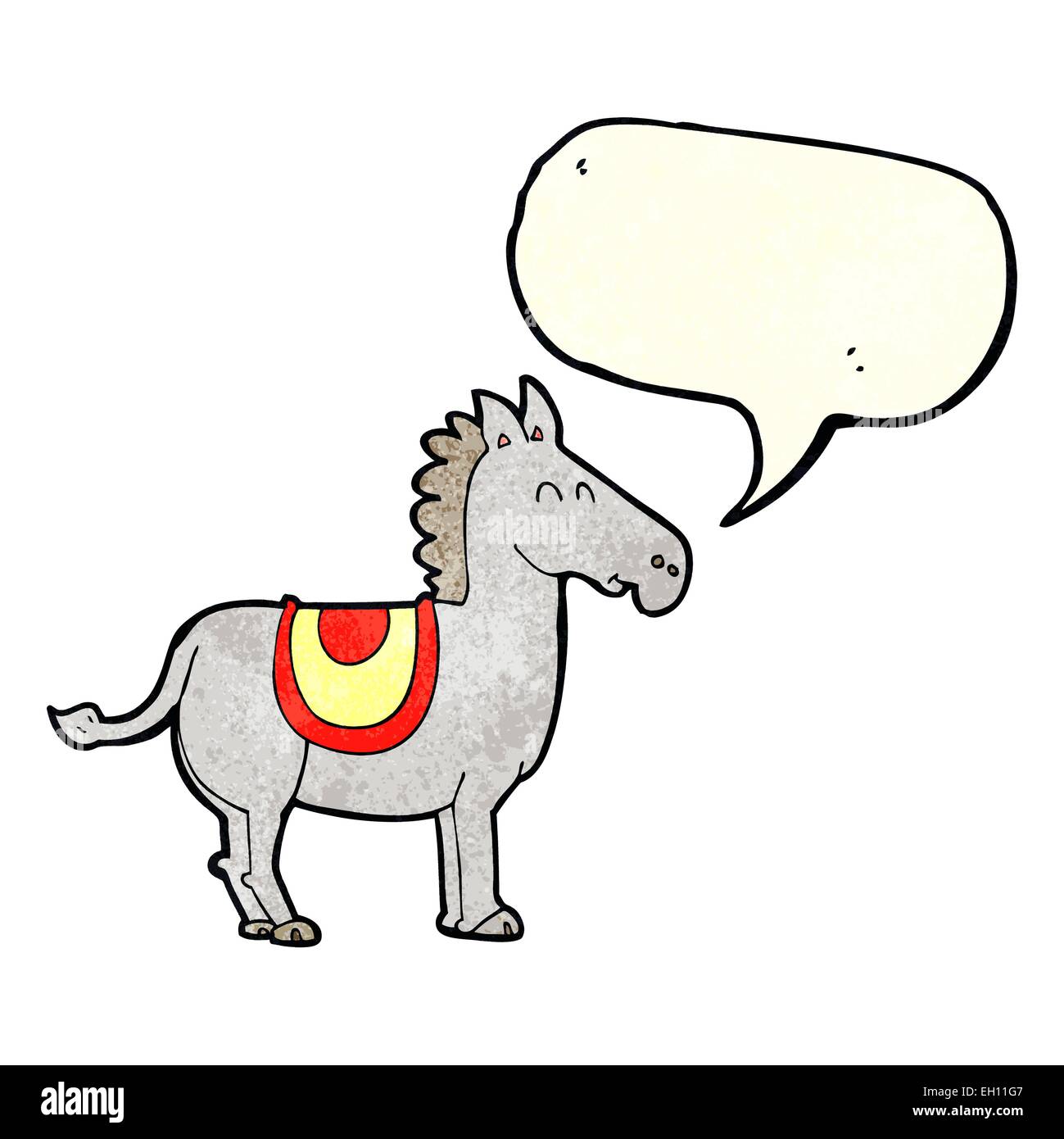 cartoon donkey with speech bubble Stock Vector Image & Art - Alamy