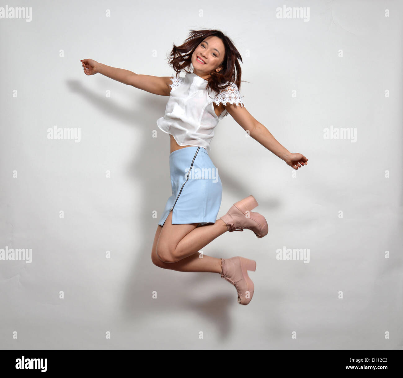 Teenage model studio shoot, Hounslow, Greater London, England, United ...