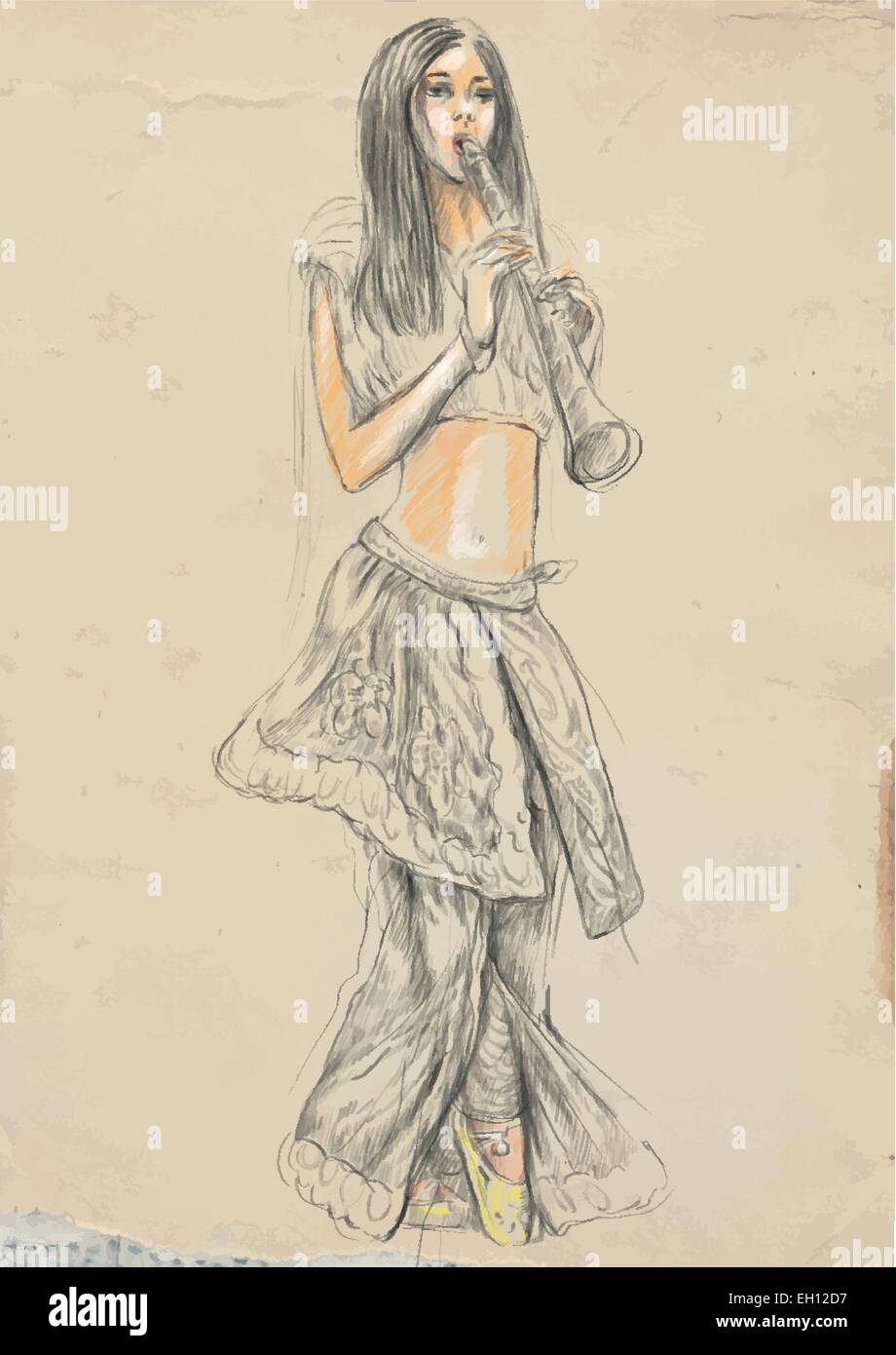 Long line of musicians Stock Vector Images - Alamy