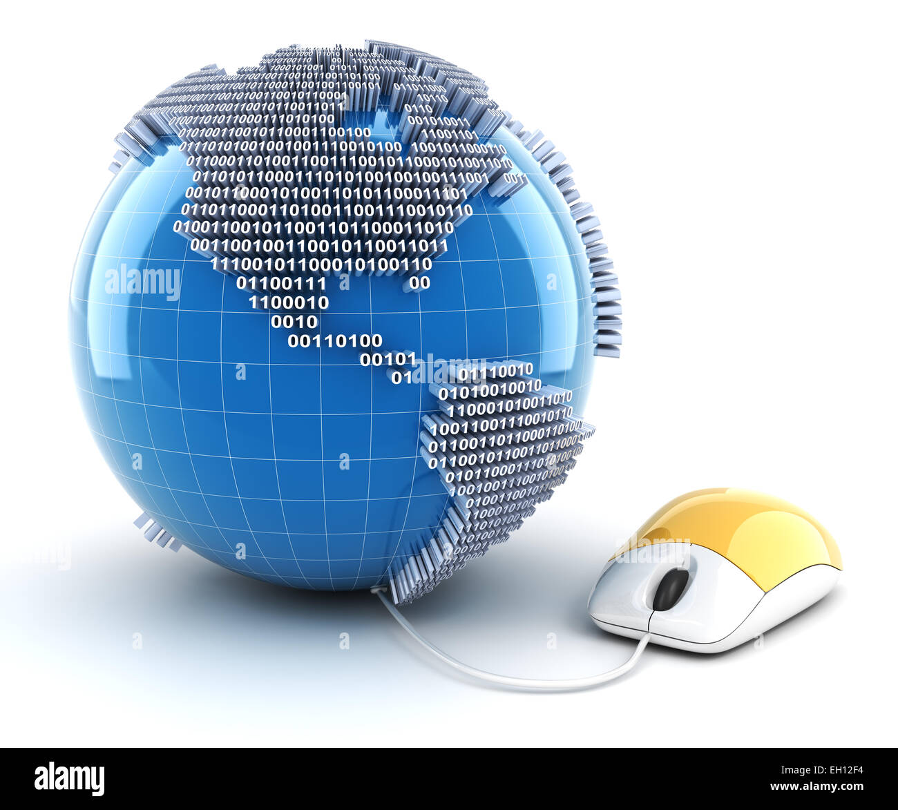 Digital concept binary code Cut Out Stock Images & Pictures - Alamy
