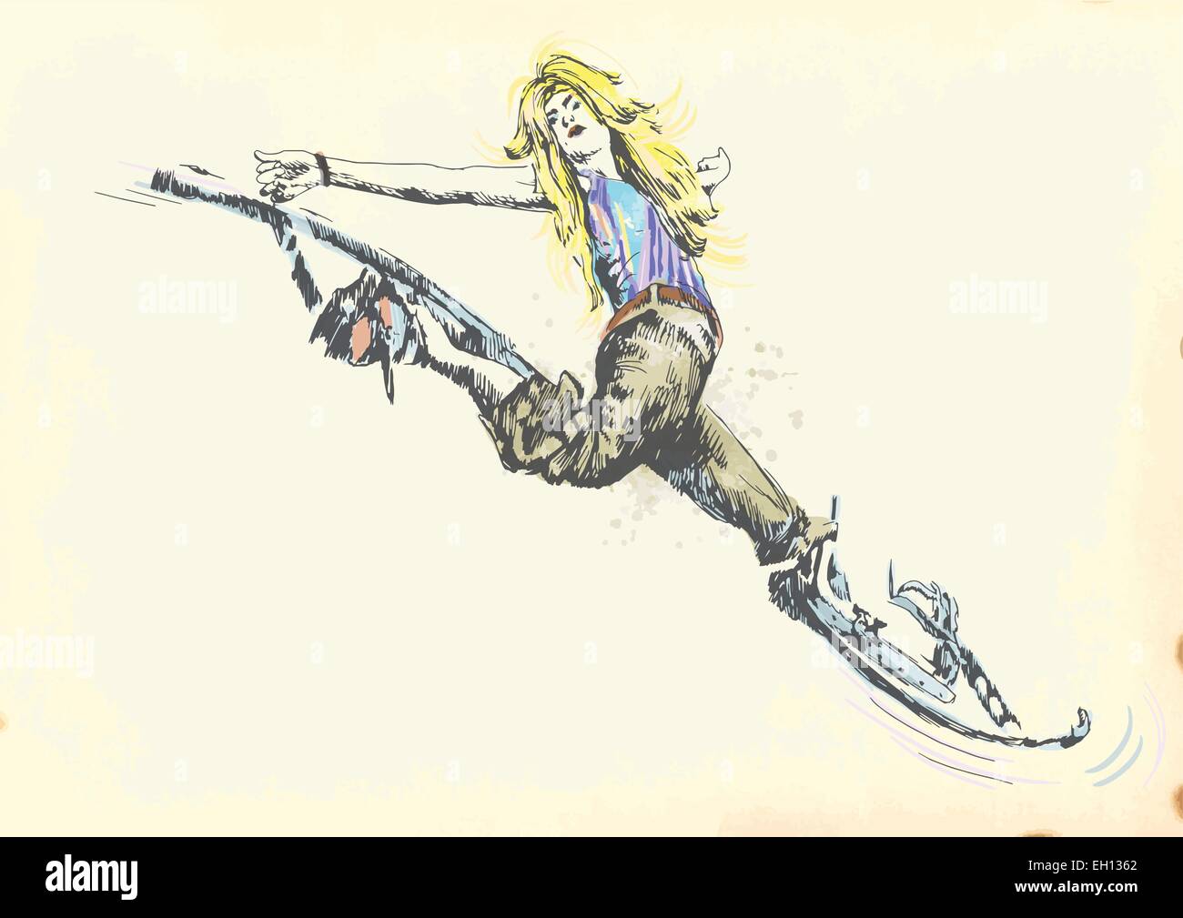 Vintage leap Stock Vector Images - Alamy