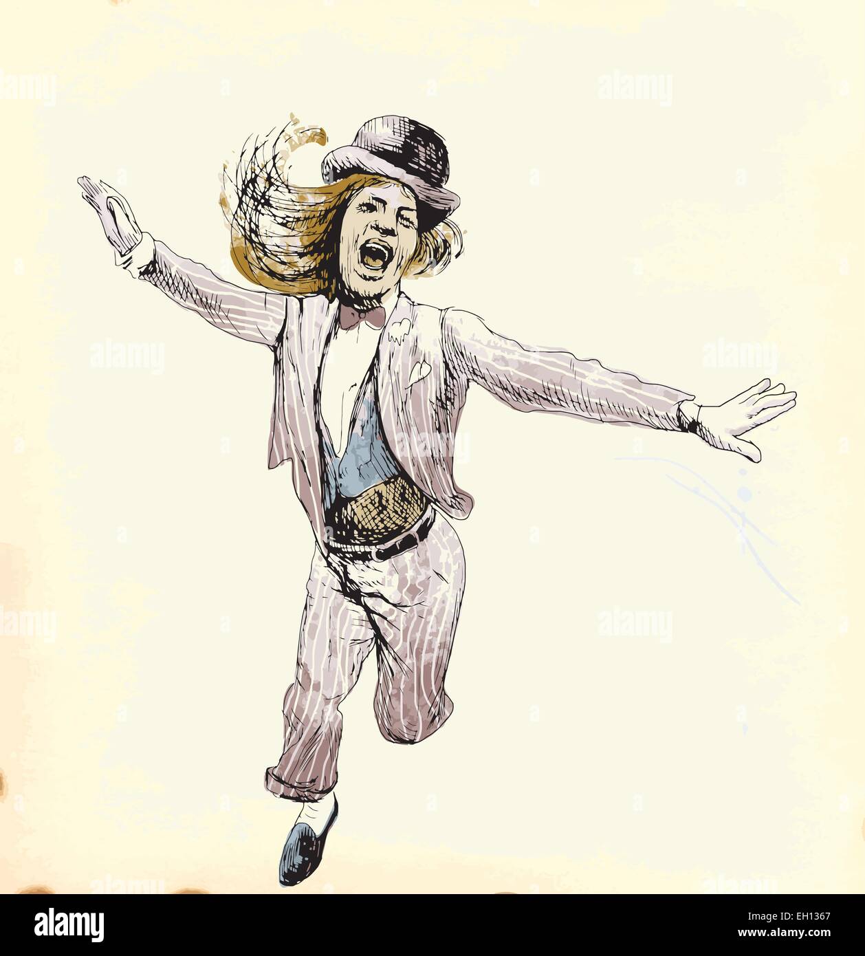 Cabaret performer Stock Vector Images - Alamy