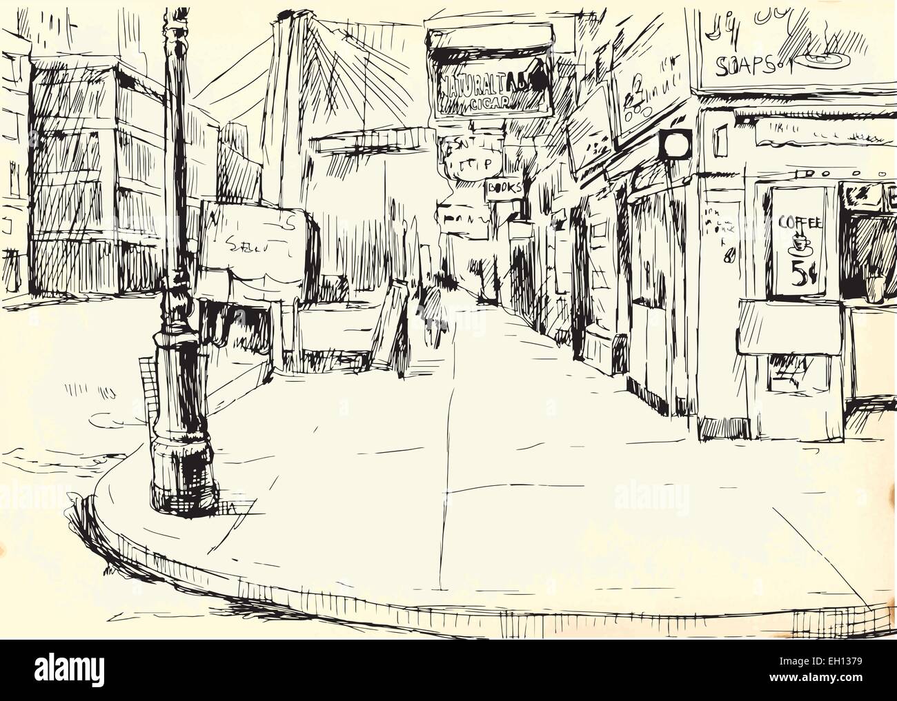 Ancient crossroads Stock Vector Images - Alamy