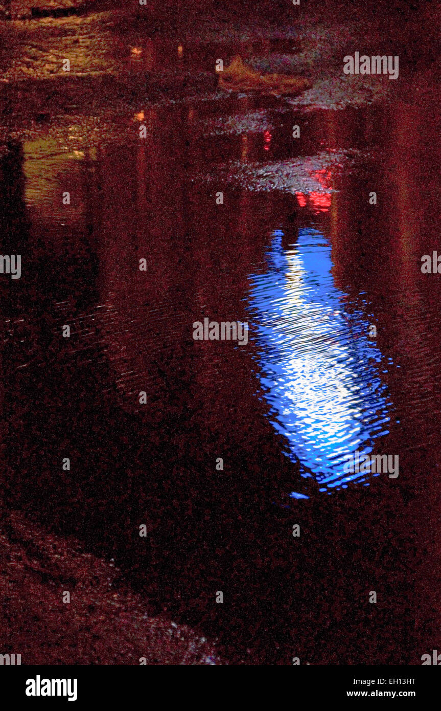 Blue puddle hi-res stock photography and images - Alamy