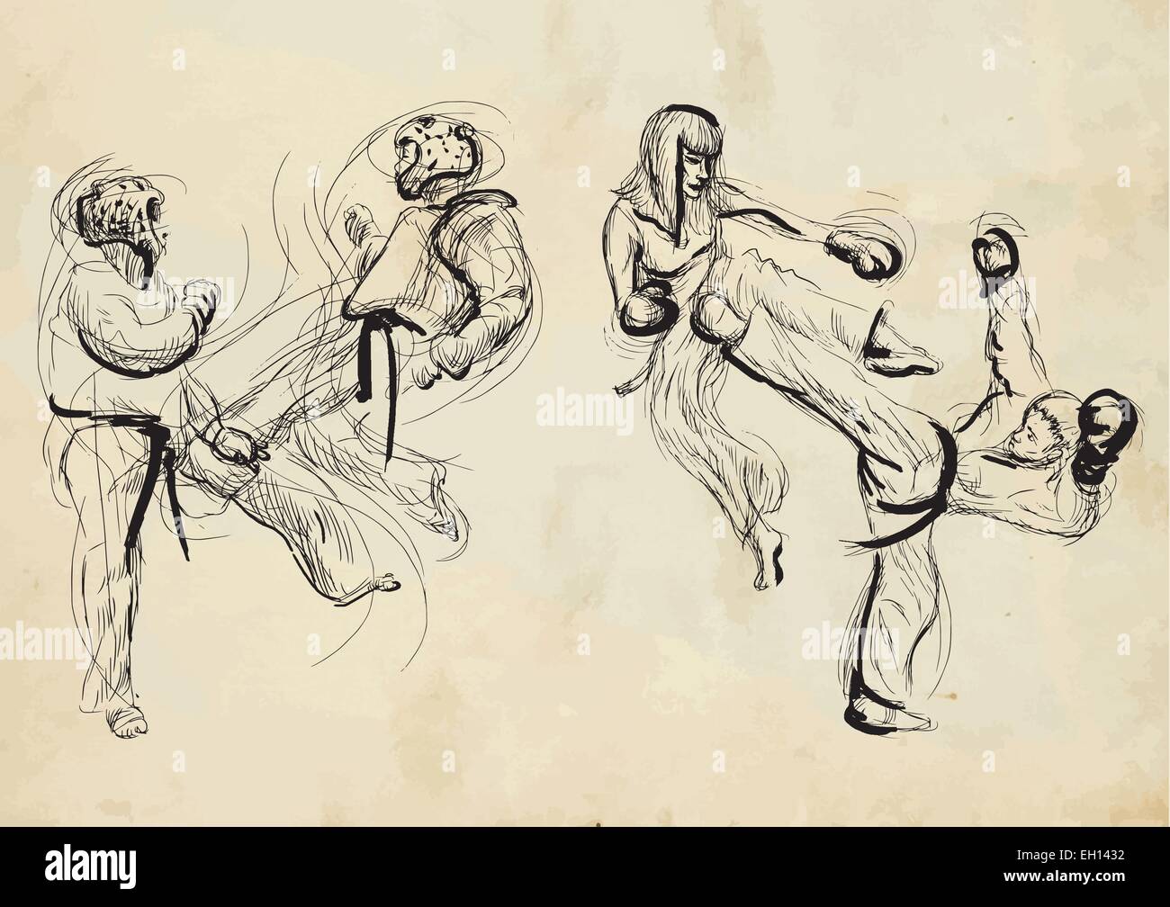 An hand drawn converted vector (in calligraphic) style from series ...