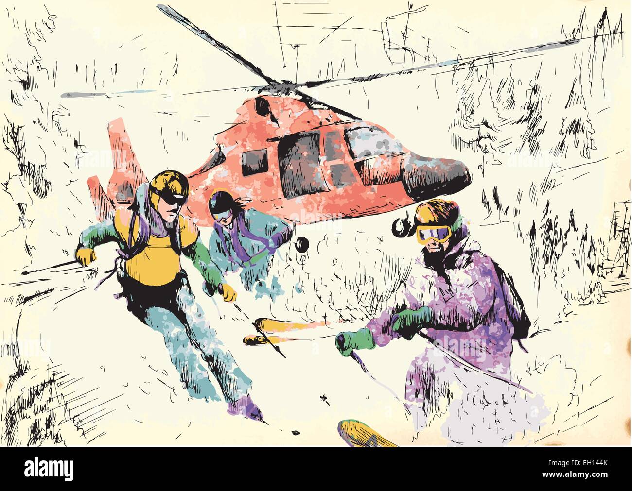 Rescue team vector vectors Stock Vector Images - Alamy