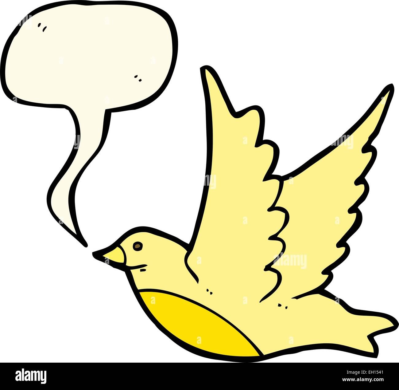 Cartoon flying bird bubble Stock Vector Images - Alamy