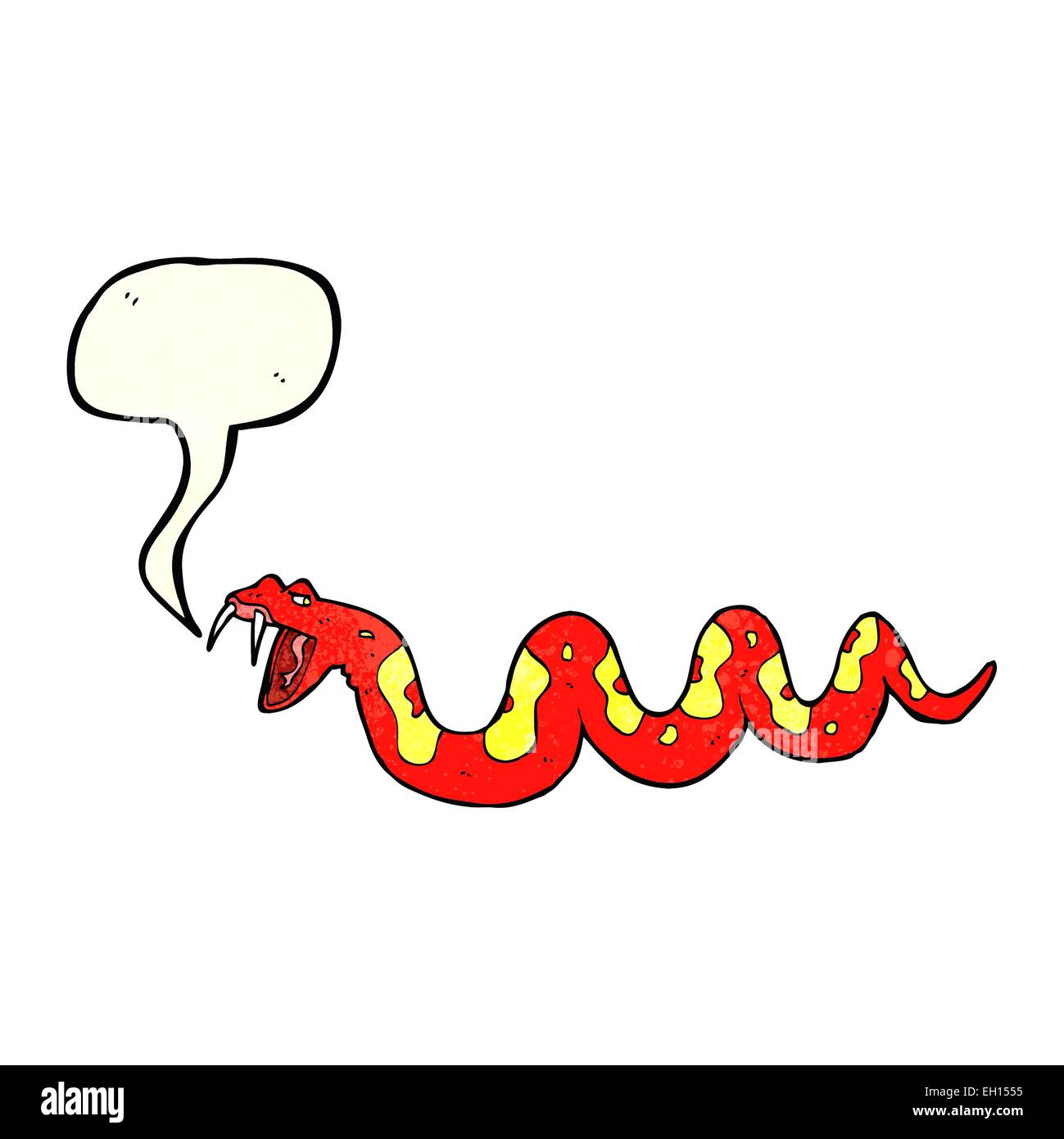 cartoon poisonous snake with speech bubble Stock Vector Image & Art - Alamy