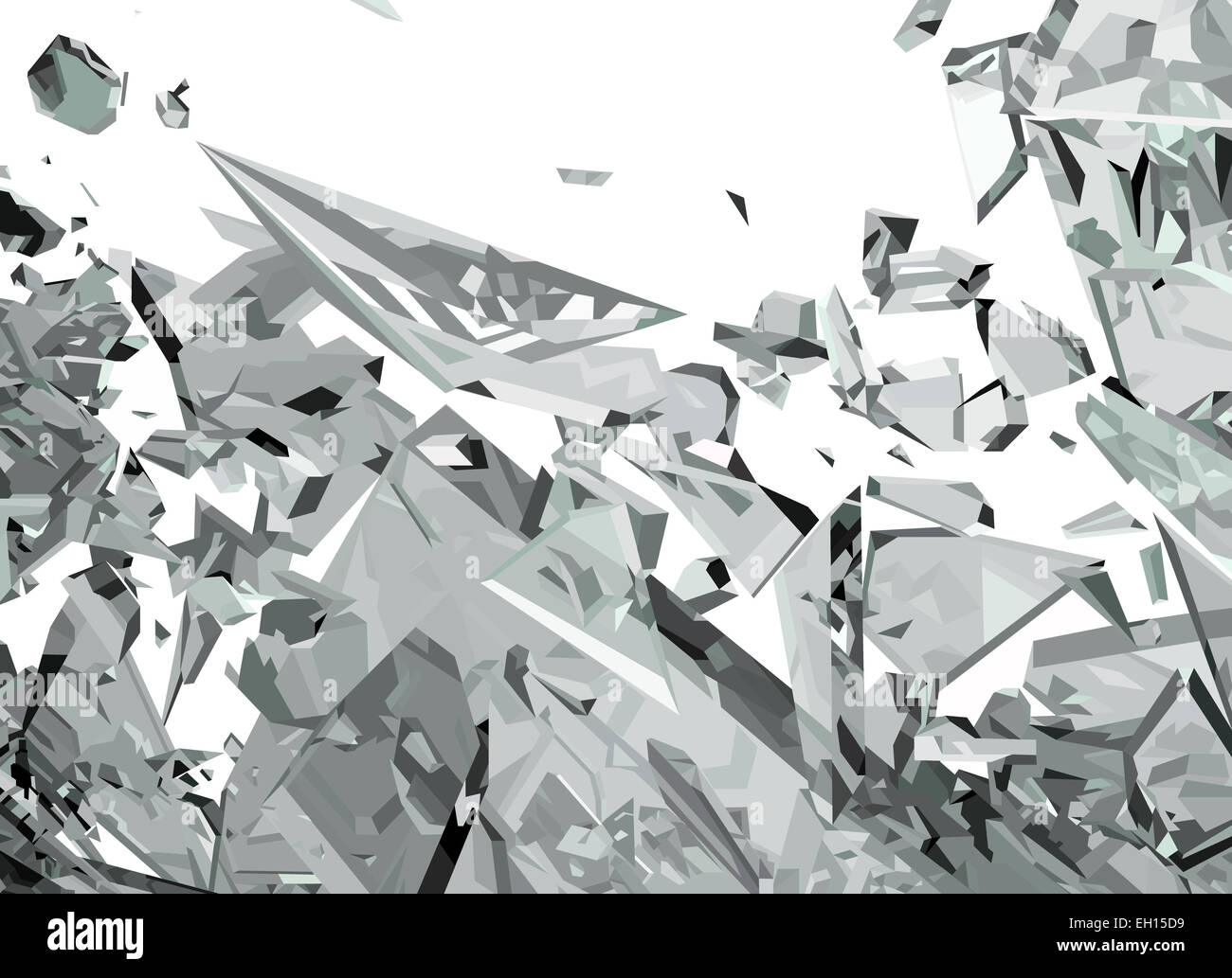 Demolished glass with sharp pieces. Large resolution Stock Photo - Alamy