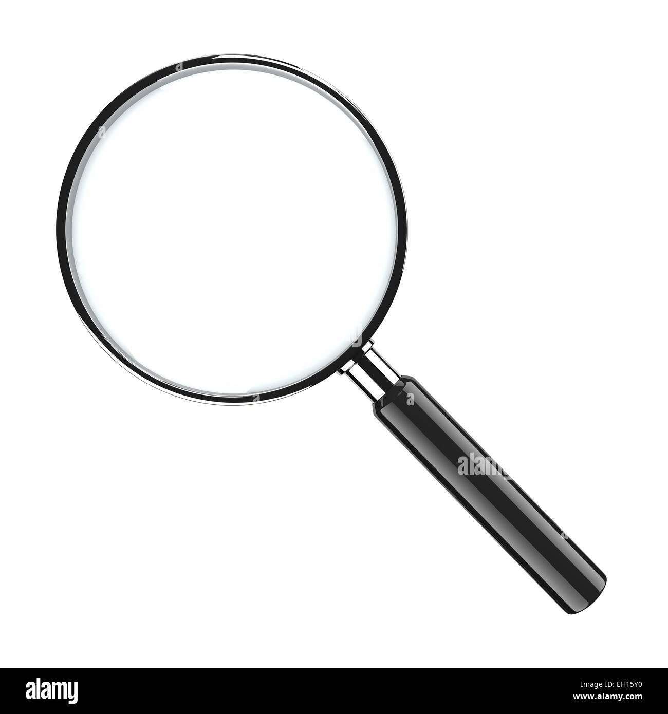 Metal Magnifier Glass Isolated on White Background Stock Photo - Alamy