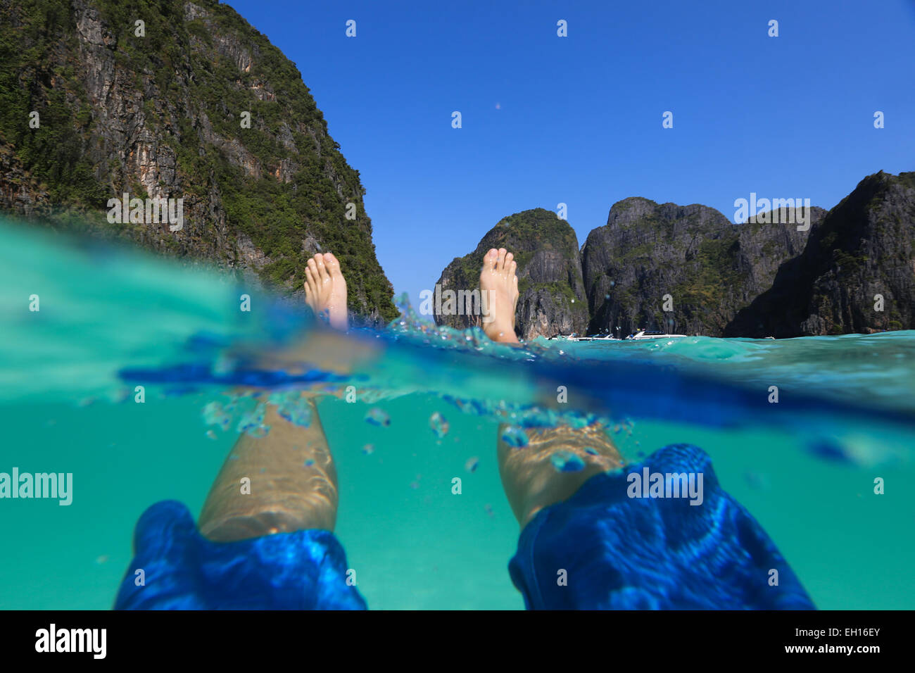 Floating feet hi-res stock photography and images - Alamy