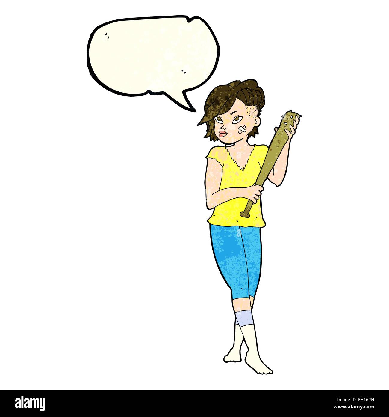 Cute Punk Girl Drawing