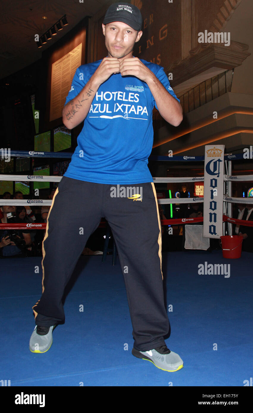 Las Vegas, Nevada, USA. 4th Mar, 2015. 2008 Mexican Olympian boxer ...