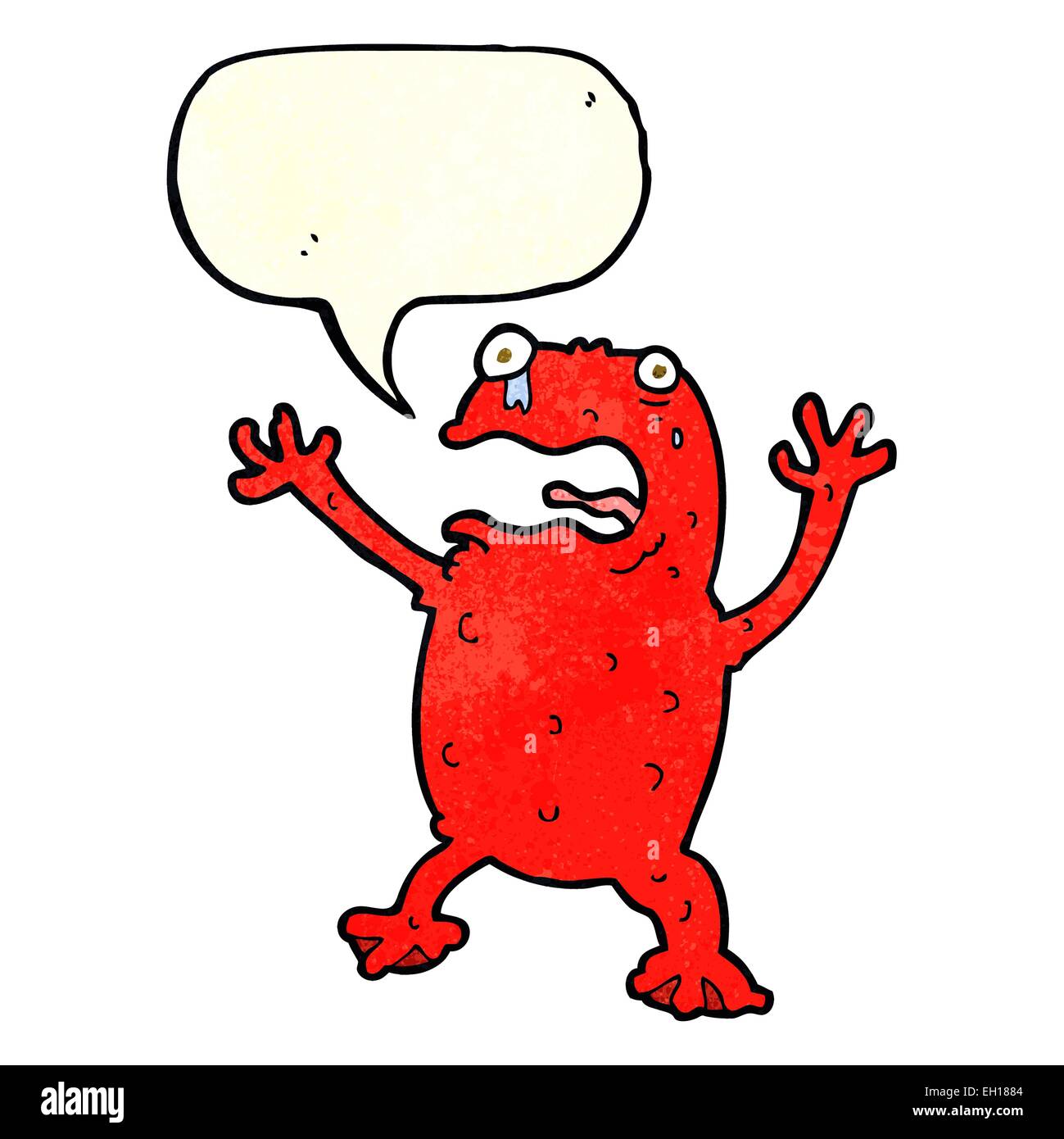 cartoon poisonous frog with speech bubble Stock Vector Image & Art - Alamy