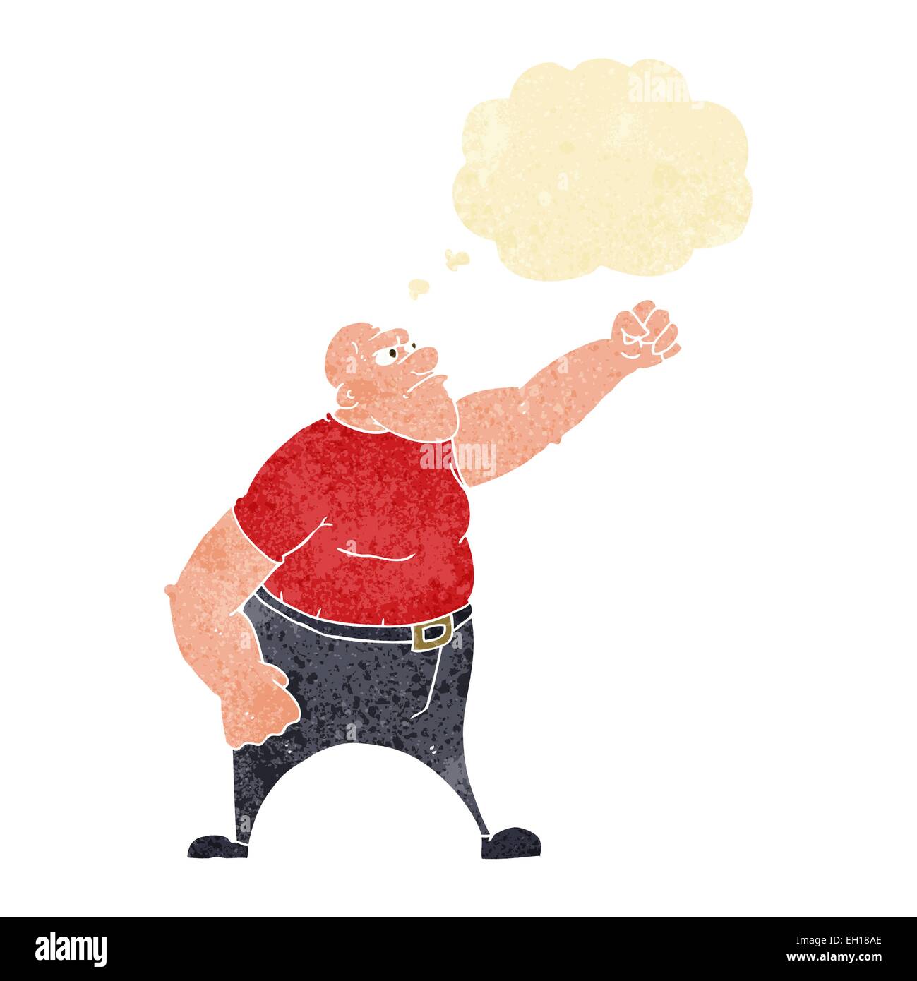 Cartoon angry man thought bubble hi-res stock photography and images ...