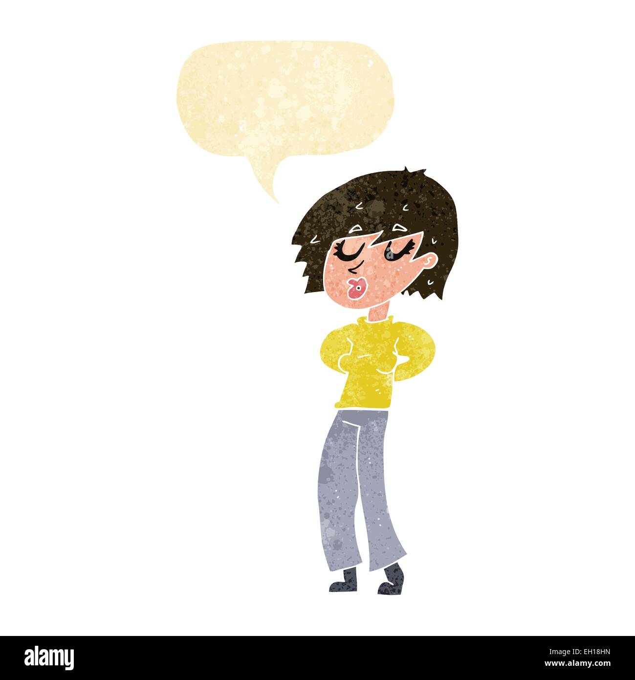 Woman whistling Stock Vector Images - Alamy