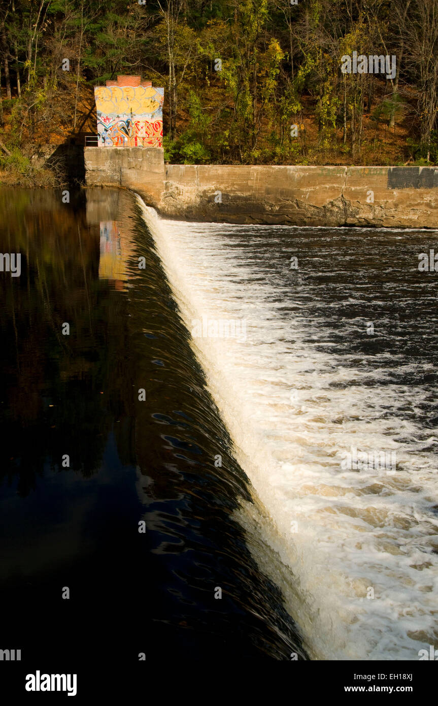 Collins Company Lower dam on Farmington River, Farmington River Trail ...