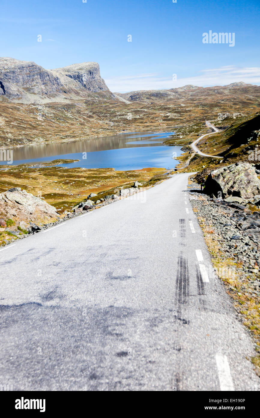 The road to Norwegian Telemark region Stock Photo - Alamy