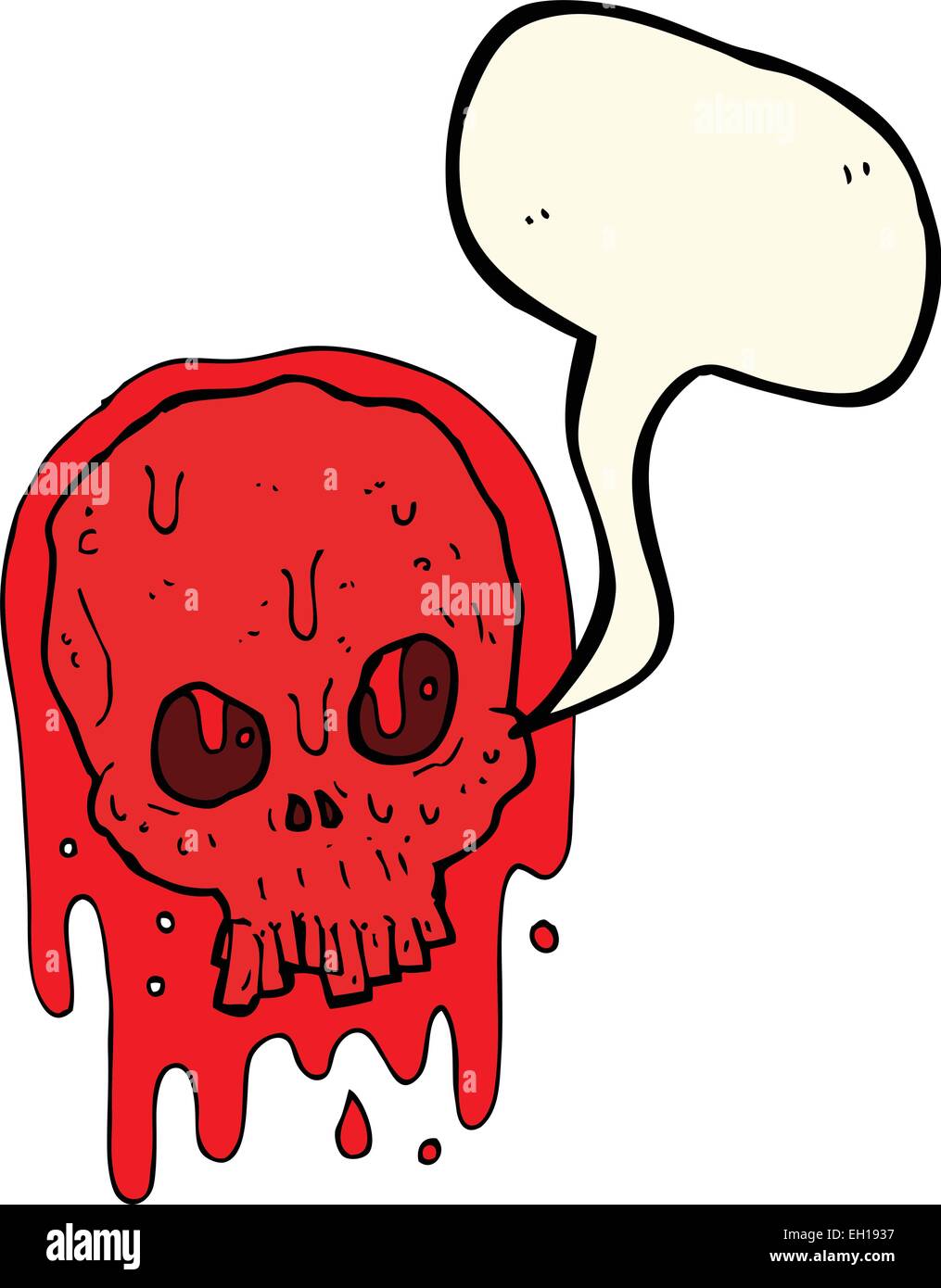 Bloody skull Stock Vector Images - Alamy