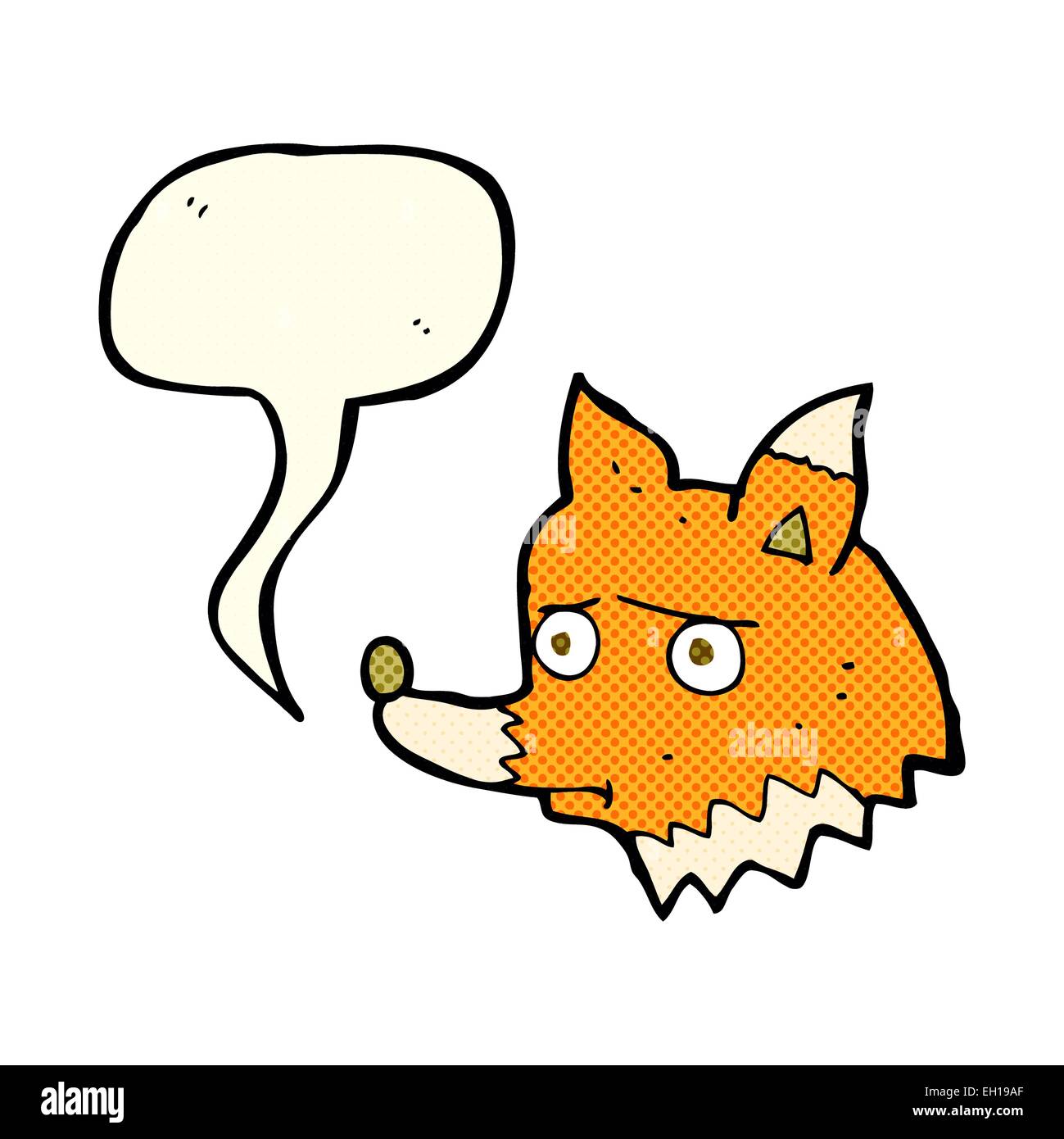 Cartoon illustration fox looking happy Stock Vector Images - Alamy