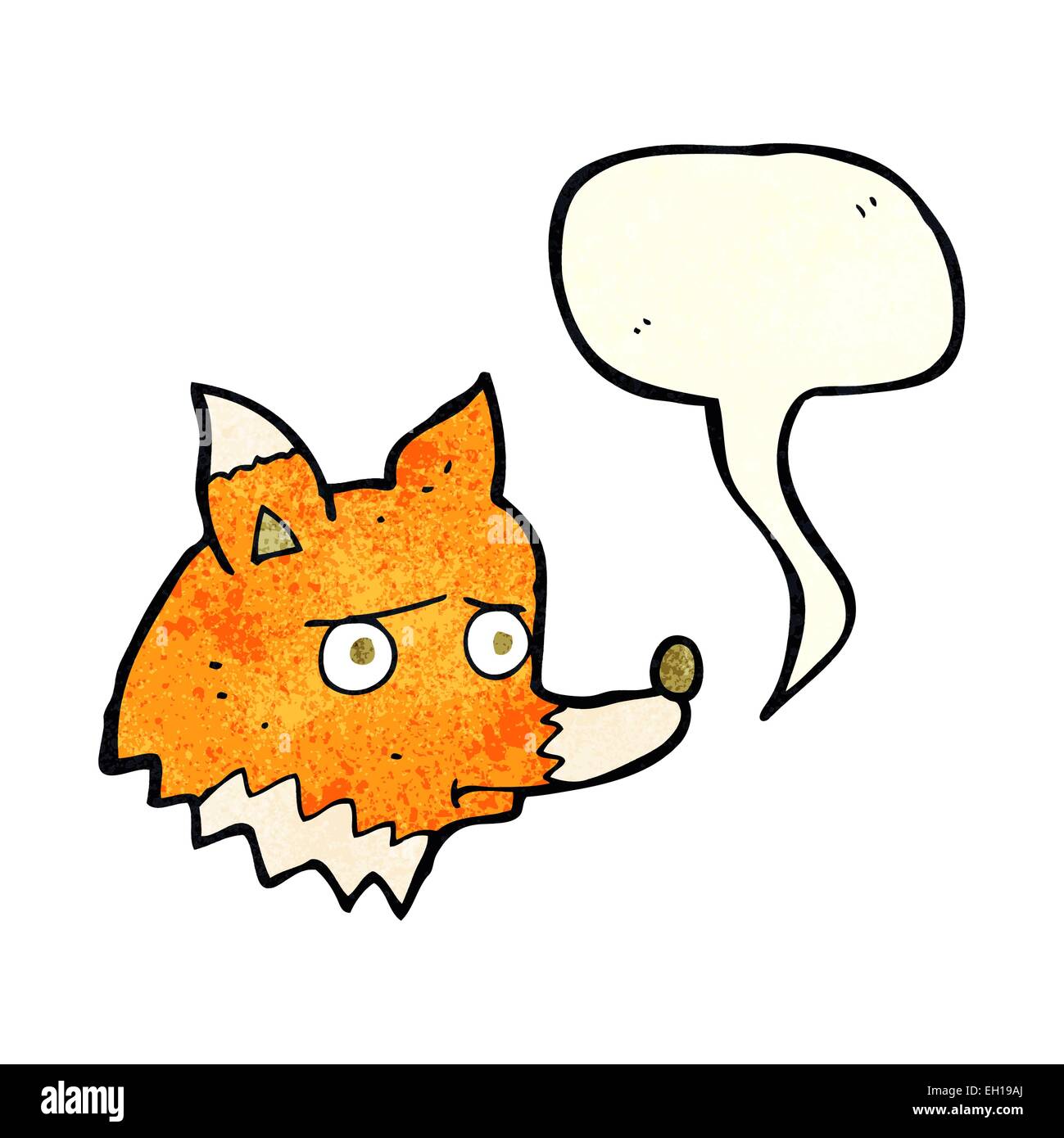 Cartoon illustration fox looking happy Stock Vector Images - Alamy