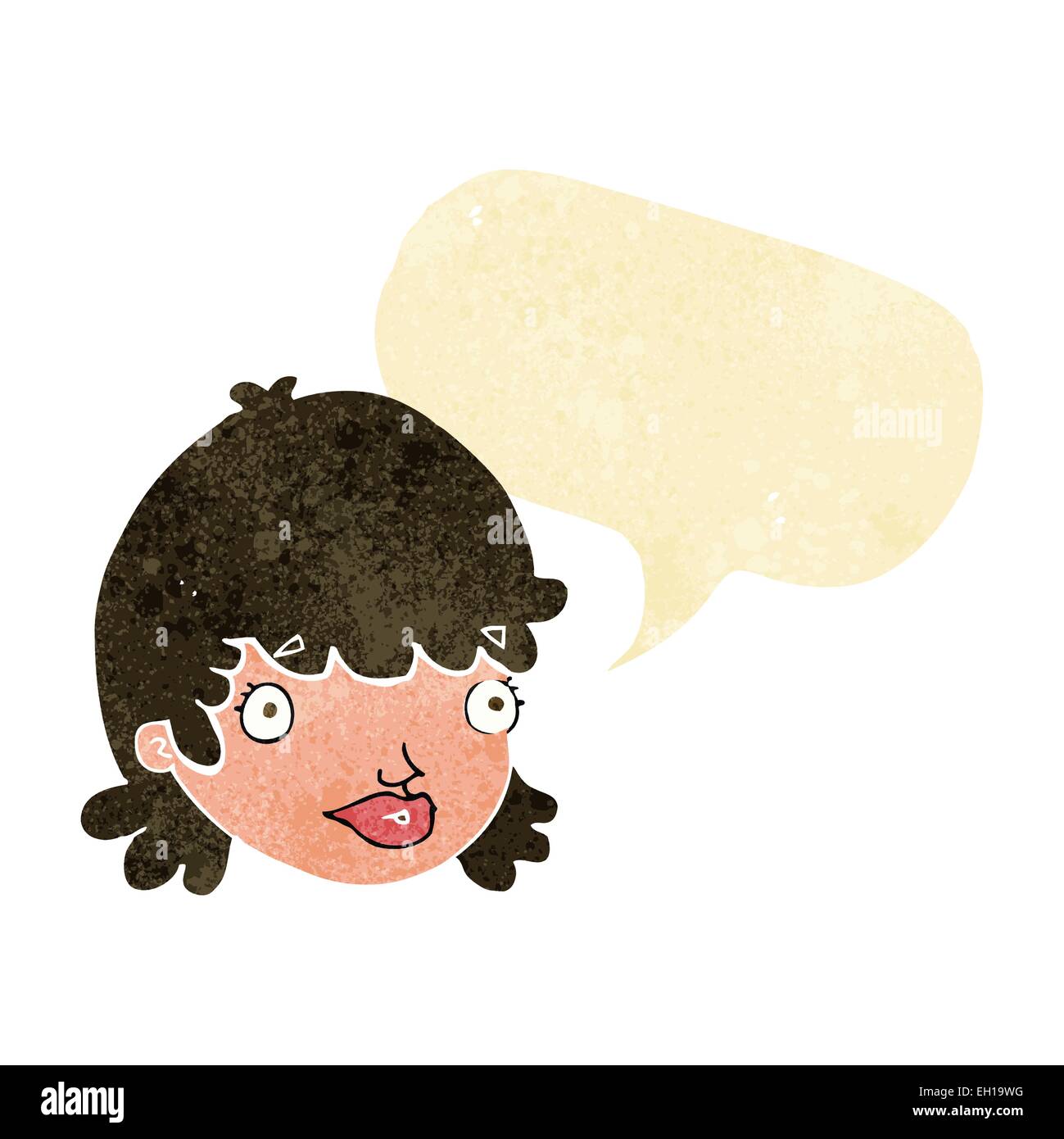 Cartoon staring girl Stock Vector Images - Alamy