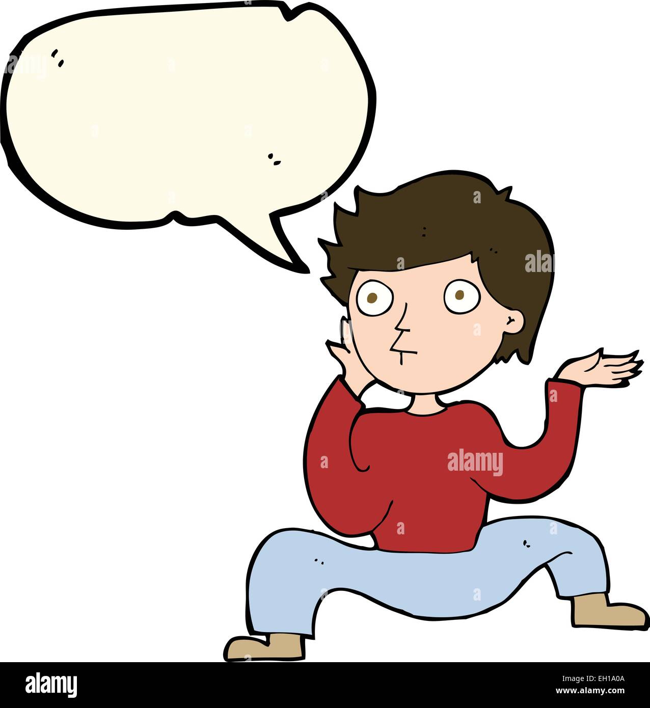 Cartoon boy doing crazy dance hi-res stock photography and images - Alamy