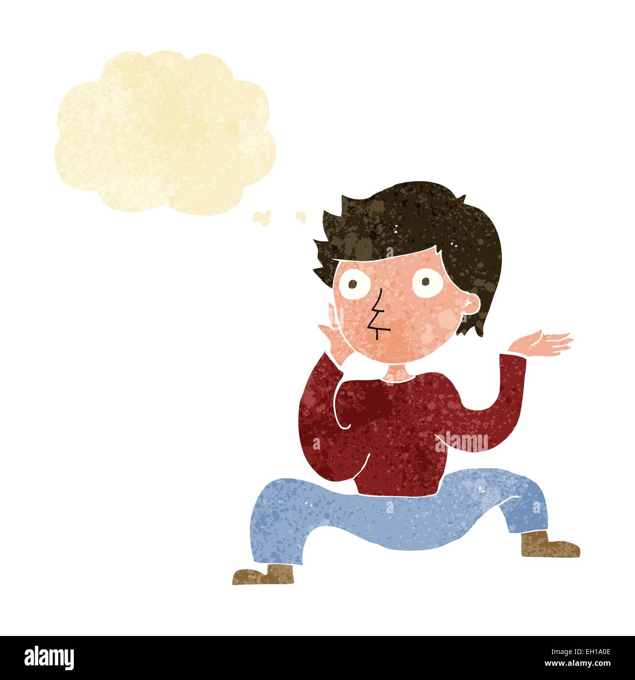 Cartoon boy doing crazy dance hi-res stock photography and images - Alamy