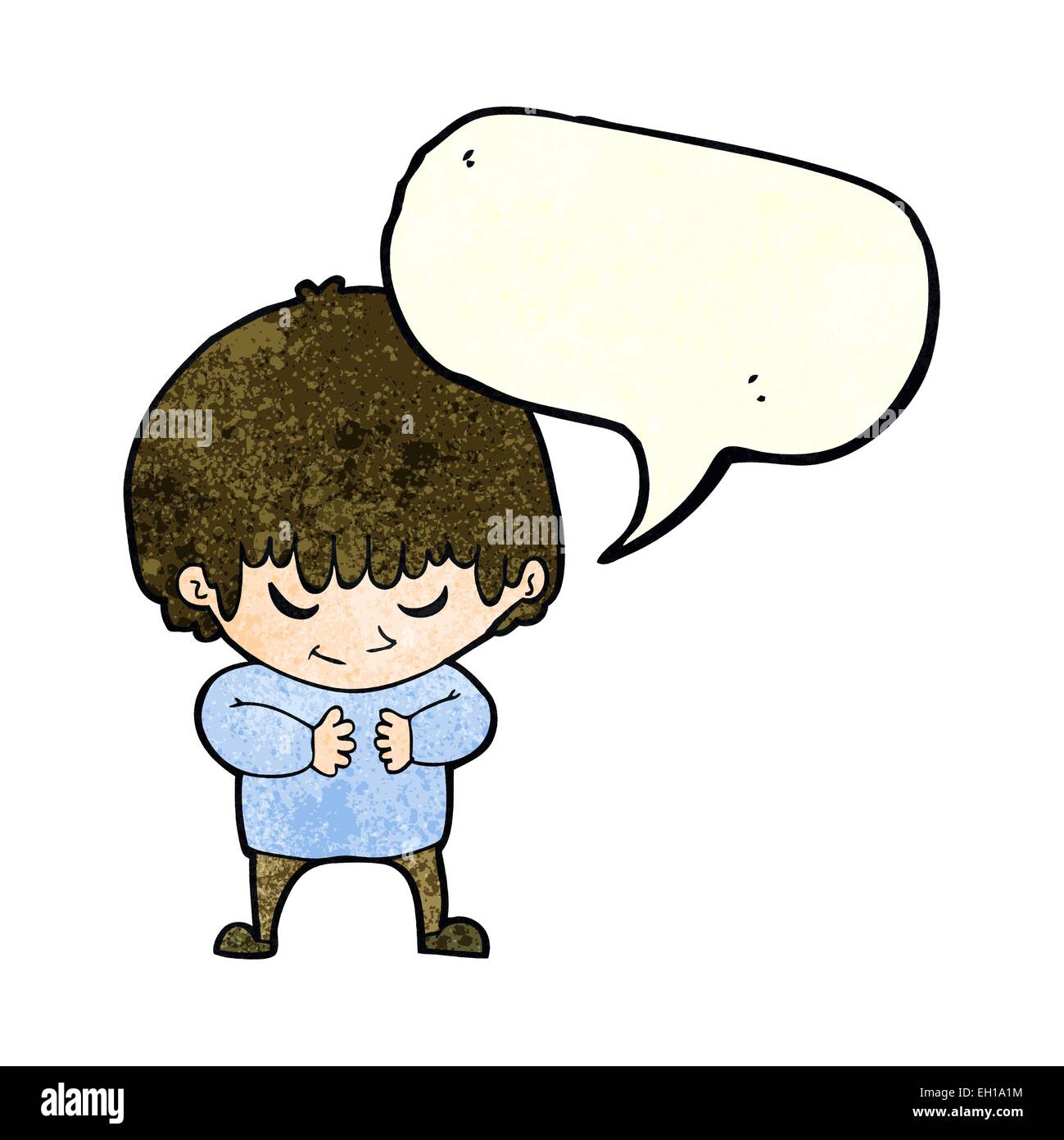 Cartoon shy boy Cut Out Stock Images & Pictures - Alamy