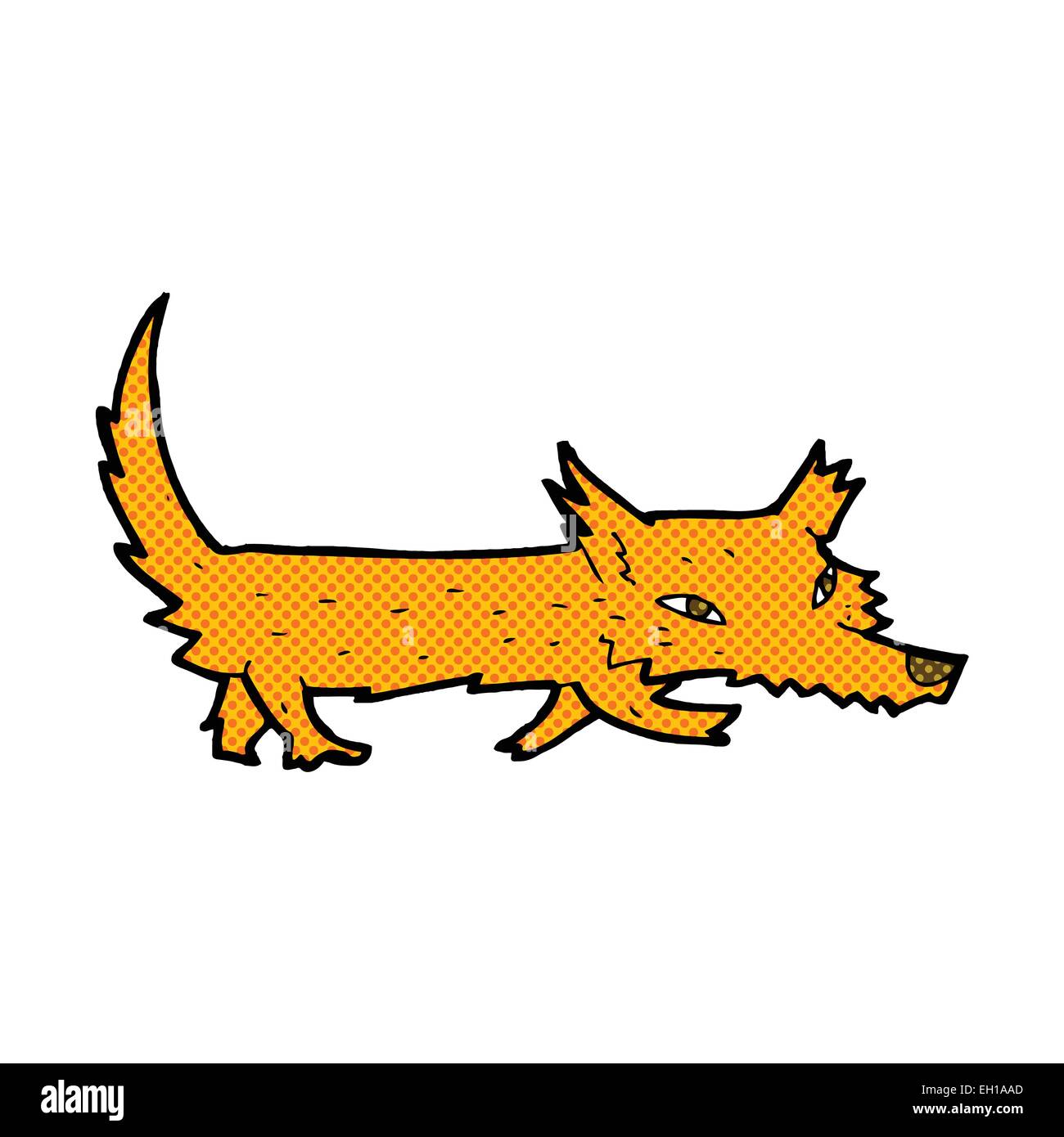 retro comic book style cartoon little fox Stock Vector Image & Art - Alamy