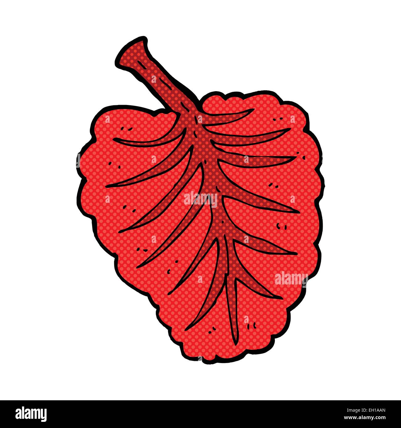 retro comic book style cartoon leaf symbol Stock Vector Image & Art - Alamy