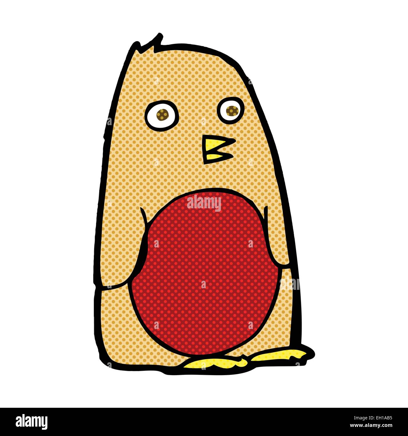 retro comic book style cartoon robin Stock Vector Image & Art - Alamy