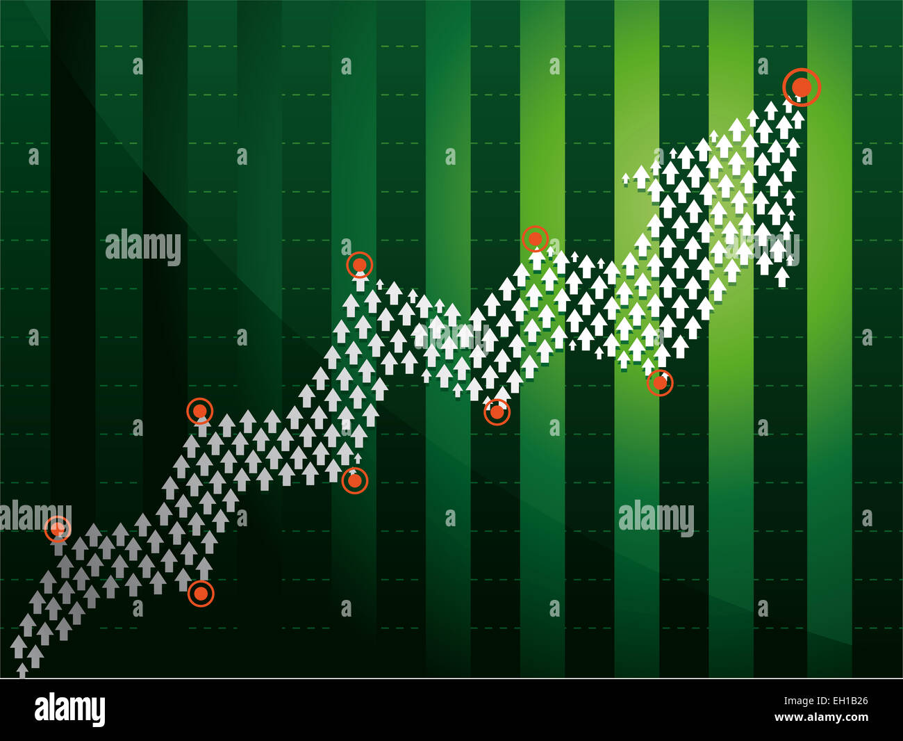 infographics design with organic arrow concept Stock Photo - Alamy