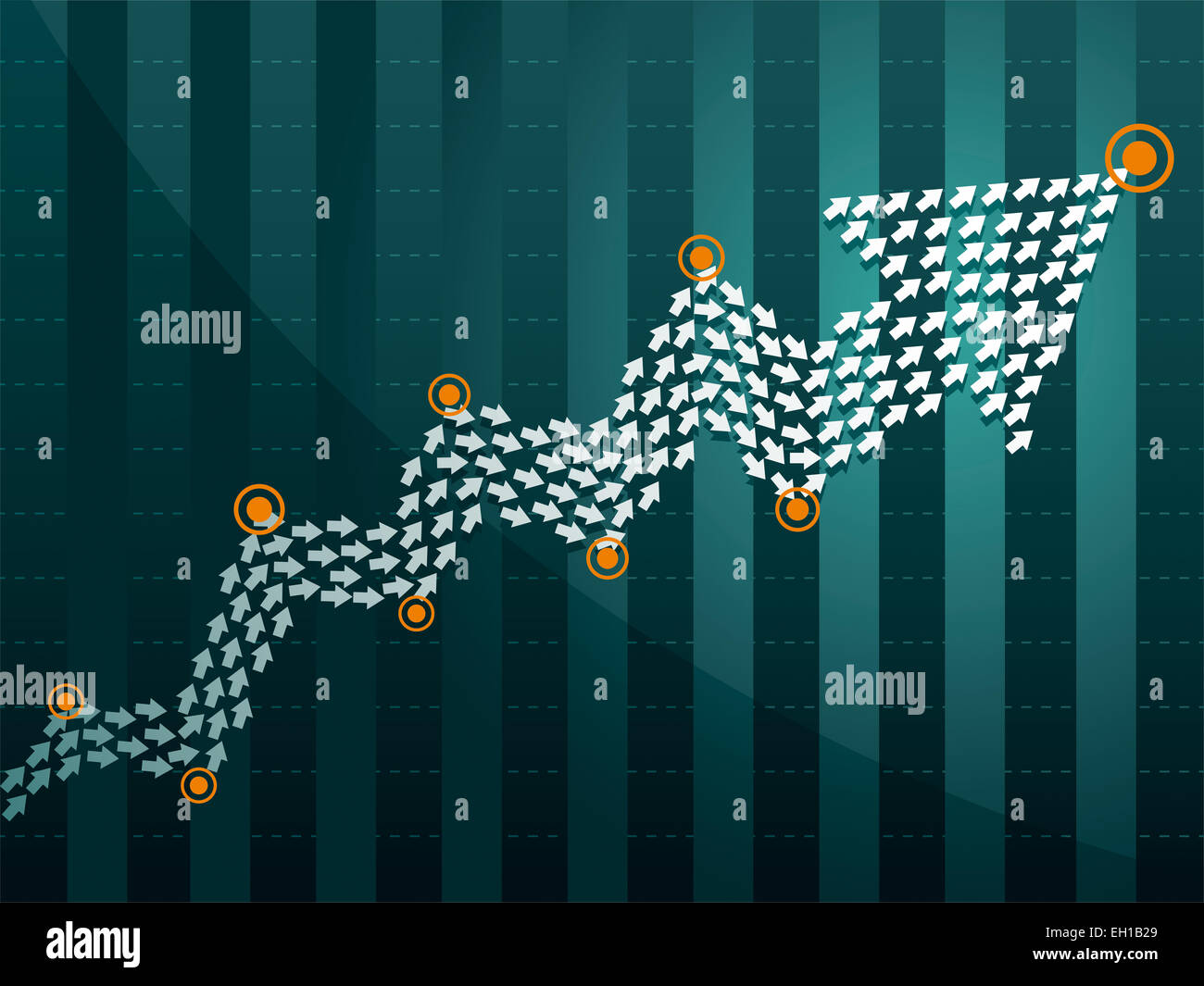 infographics design with organic arrow concept Stock Photo - Alamy