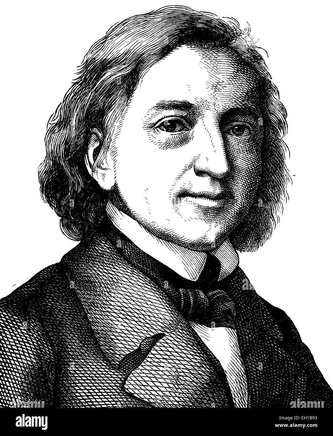 Digital improved image of Karl Lachmann, 1793 - 1851, medieval ...