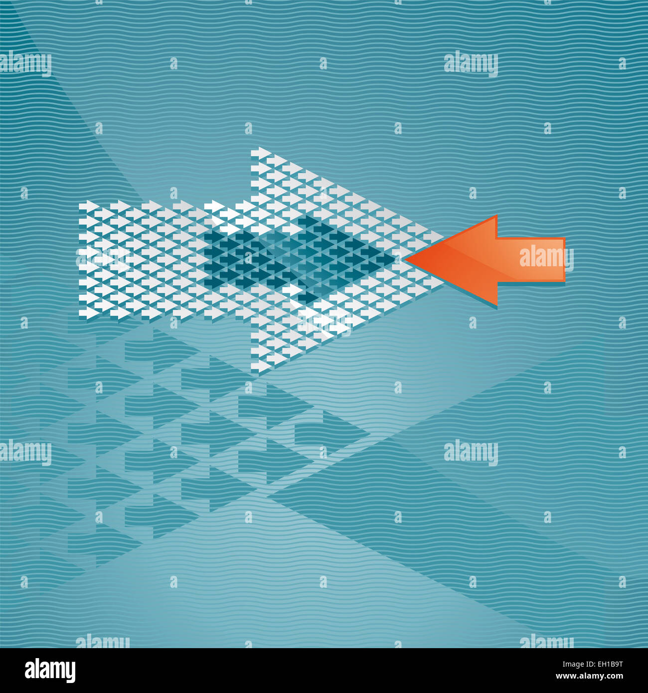 infographics design with organic arrow concept Stock Photo - Alamy