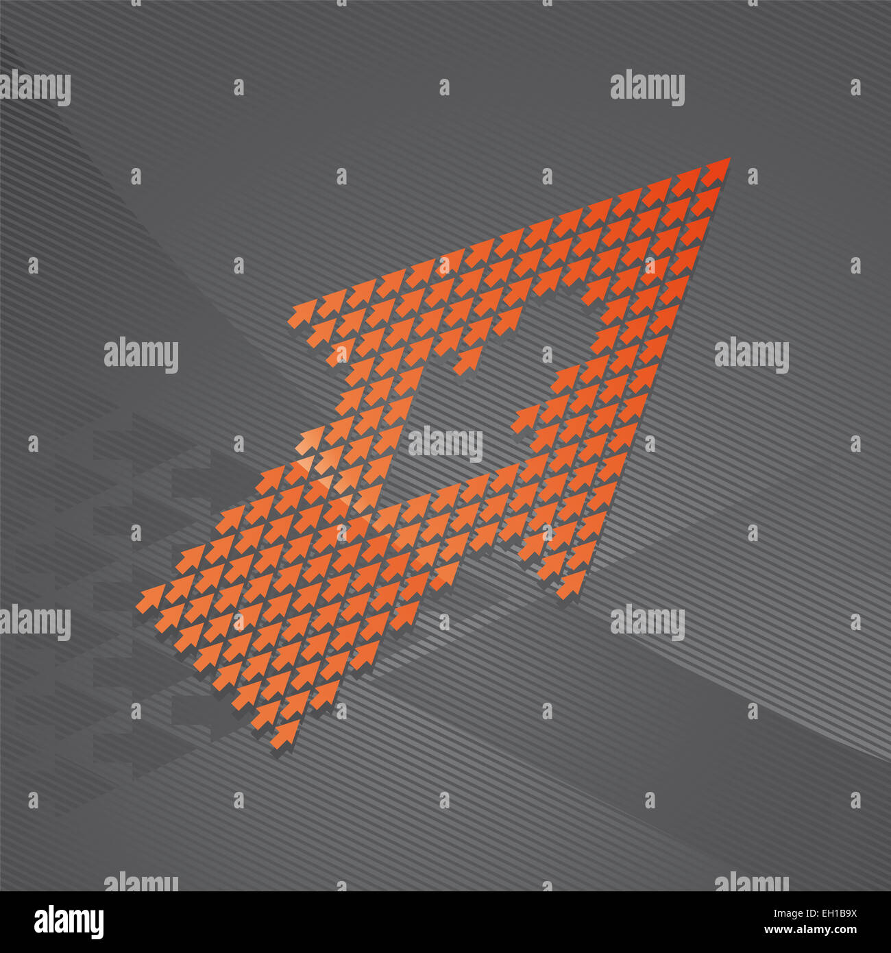 infographics design with organic arrow concept Stock Photo - Alamy