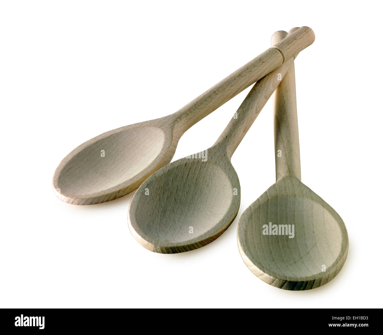 three wooden spoons Stock Photo - Alamy