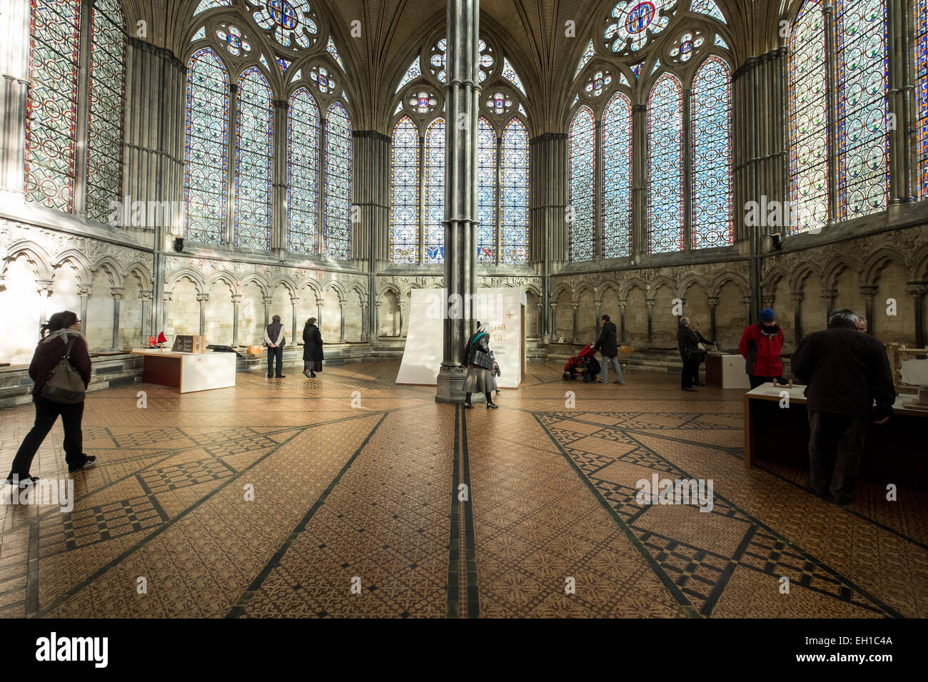 Stained glass window chapter house hi-res stock photography and images ...