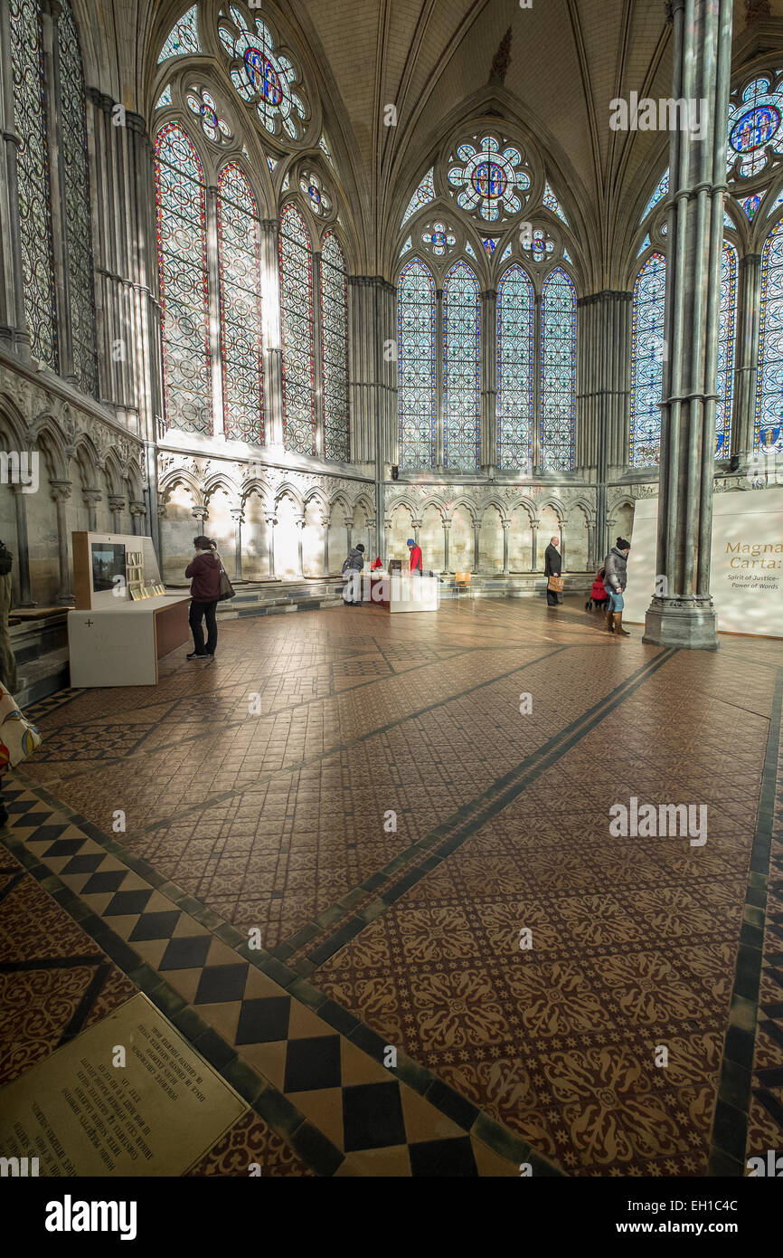 Chapter House Salisbury Cathedral Wiltshire GB UK Stock Photo - Alamy