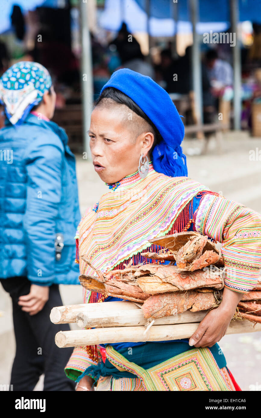 Bac Ha Sunday Market famed for buffalo selling near Lao Cai, and Sa Pa ...