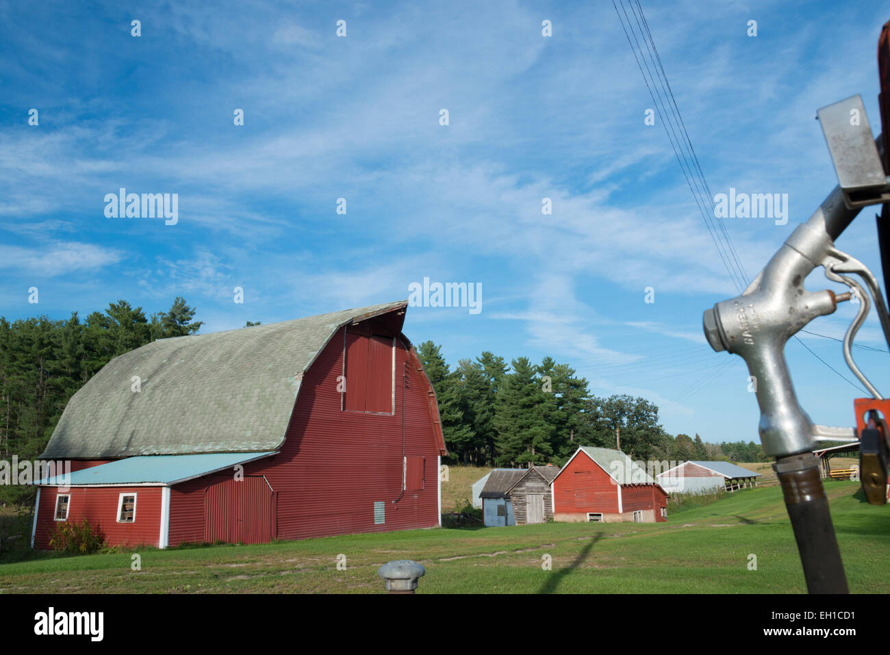 Farming barn near New York Mills. Northern Minnesota. USA Stock Photo ...
