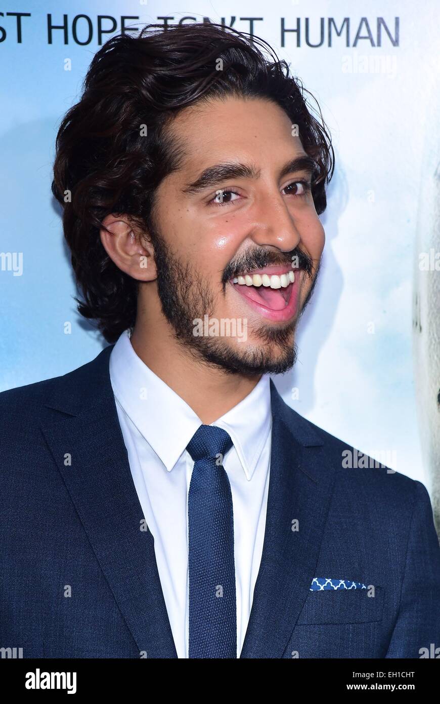 New York, NY, USA. 4th Mar, 2015. Dev Patel at arrivals for CHAPPIE ...