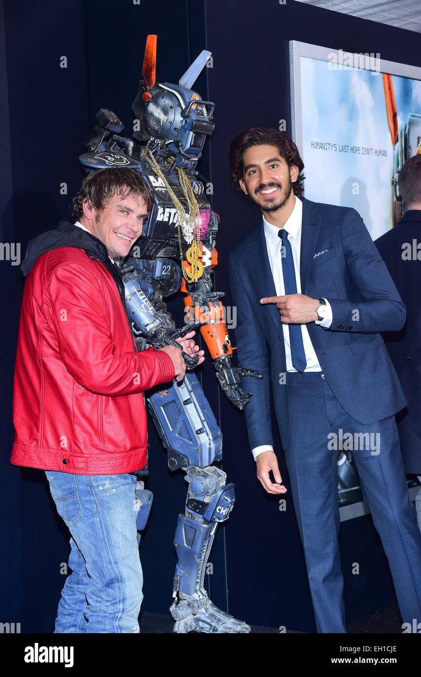 New York, NY, USA. 4th Mar, 2015. Brandon Auret, Dev Patel at arrivals ...