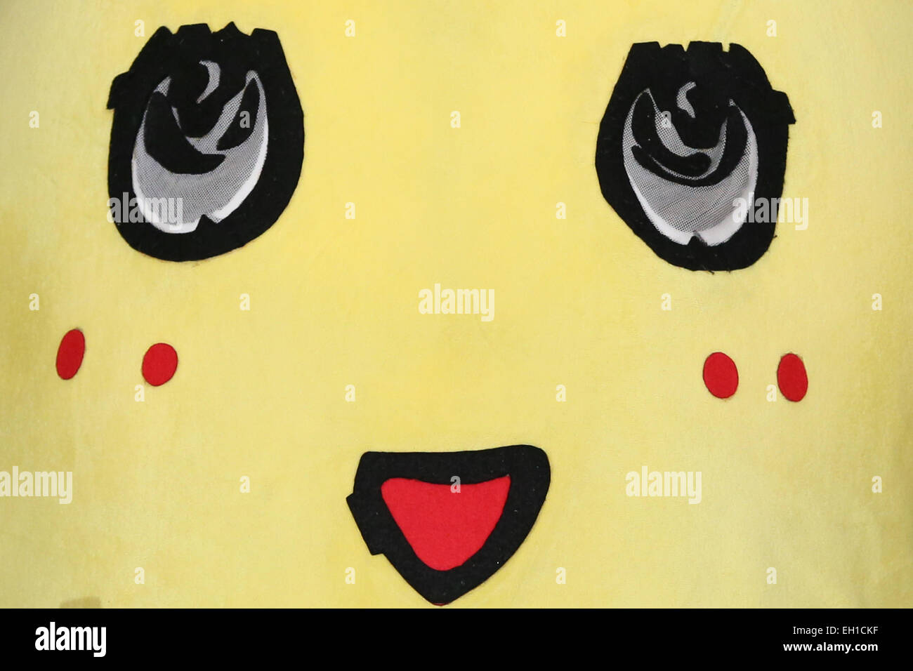 March 05, 2015, Tokyo, Japan : Japanese mascot character Funassyi ...