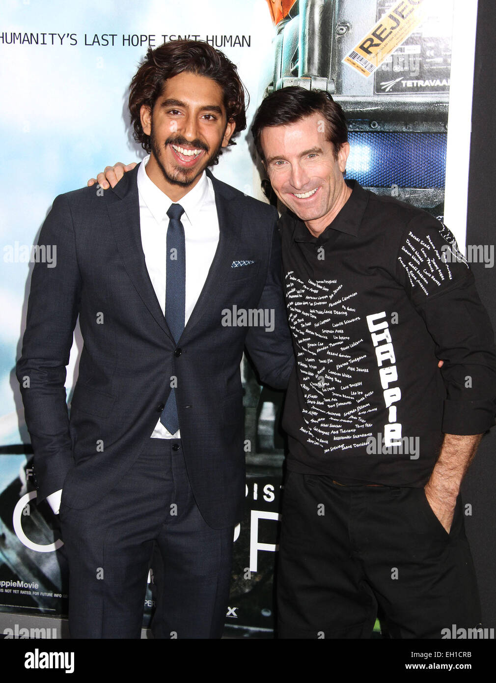 New York, USA. 4th Mar, 2015. Actor DEV PATEL and SHARLTO COPLEY attend ...
