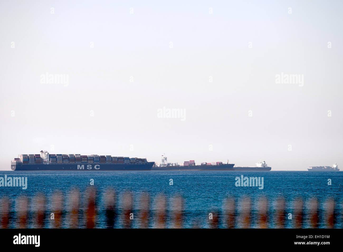 Long beach port congestion hi-res stock photography and images - Alamy